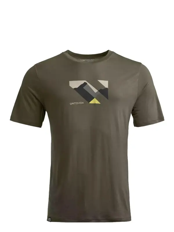 ORTOVOX Mountain-graphic T-shirt - Green