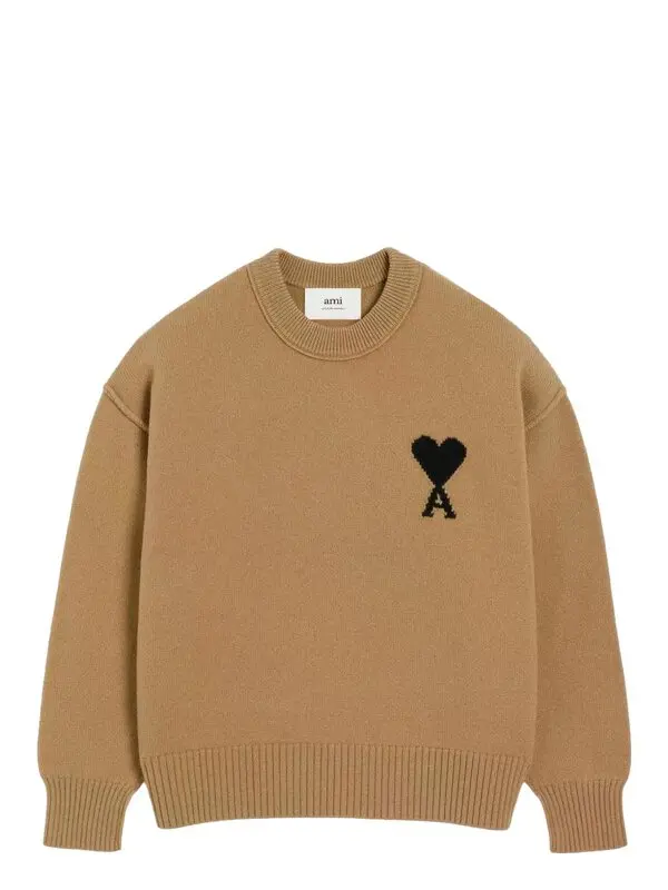 Ami De Coeur Sweater - 288 Camel/black