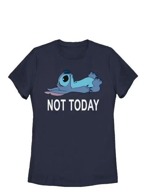 LILO & STITCH Not Today Graphic T-shirt - Navy Blue