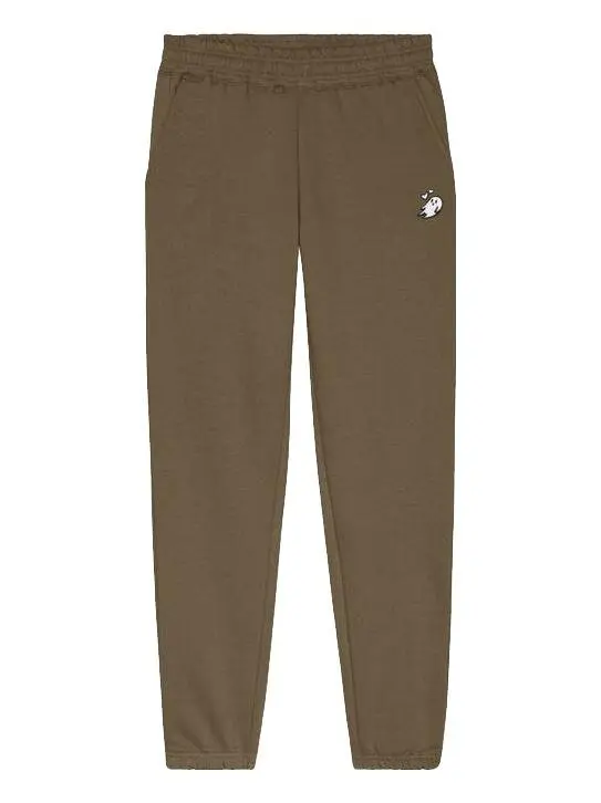 DALIX Heartly Ghost Heavyweight Fleece Sweatpants - Desert Taupe