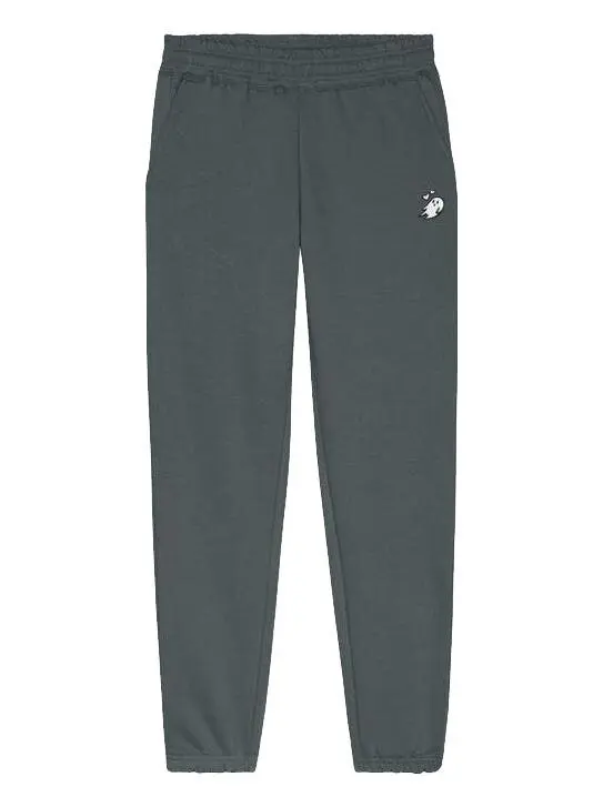 DALIX Heartly Ghost Heavyweight Fleece Sweatpants - Space Gray