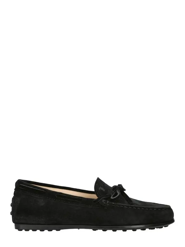 TOD'S Suede City Gommino Driving Shoes - Black