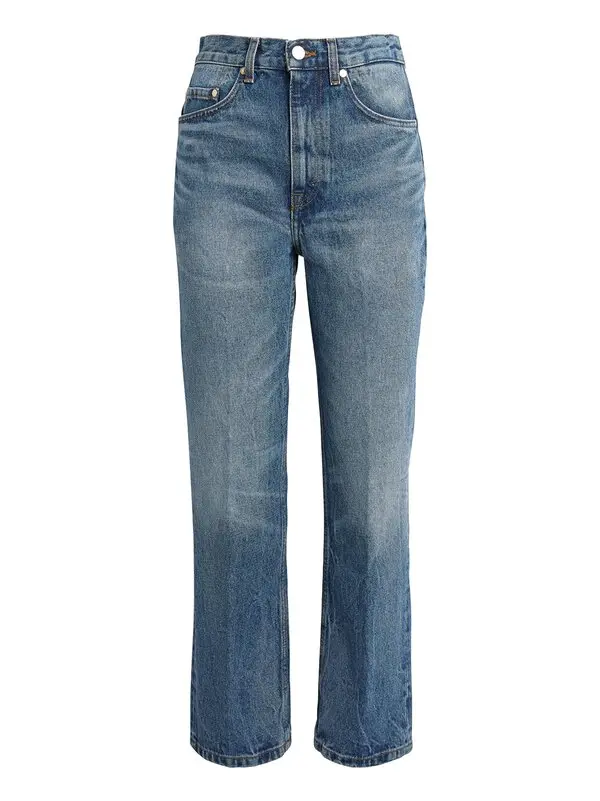 Sandro Mid-rise Straight Leg Jeans - Blue
