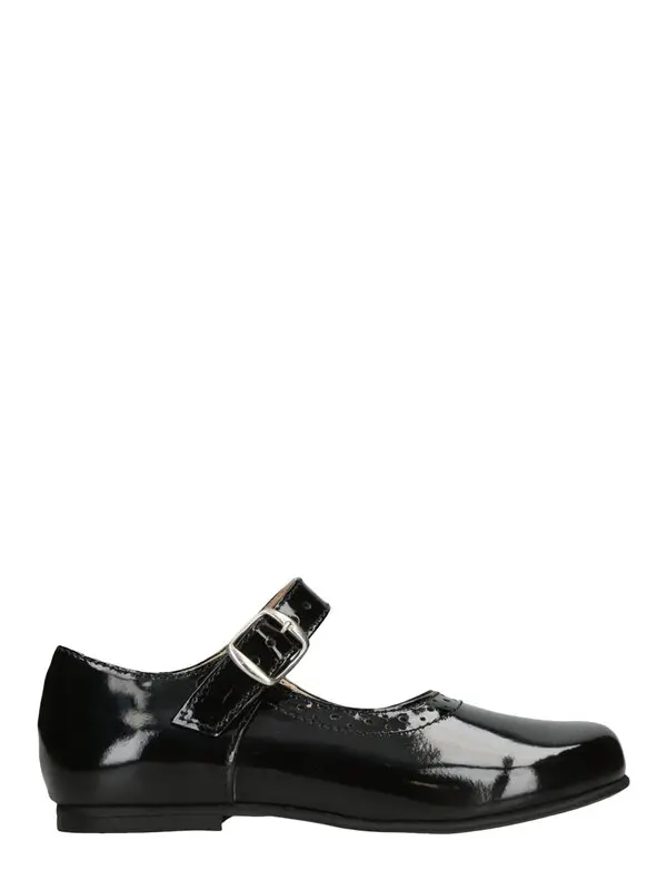 PAPOUELLI Leather Millie Mary Janes - Black