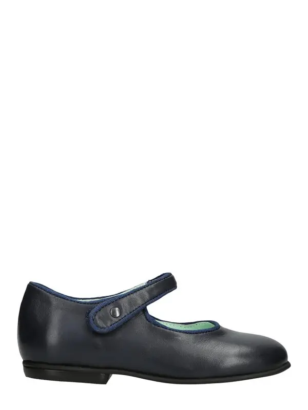 PAPOUELLI Leather Mary Janes - Navy