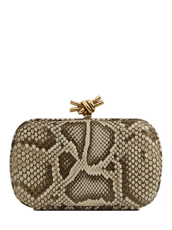 Bottega Veneta Knot Minaudiere Clutch - Gold