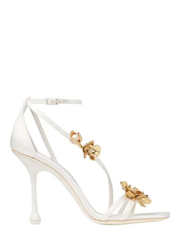 JIMMY CHOO Zea Heeled Sandals 95 - White