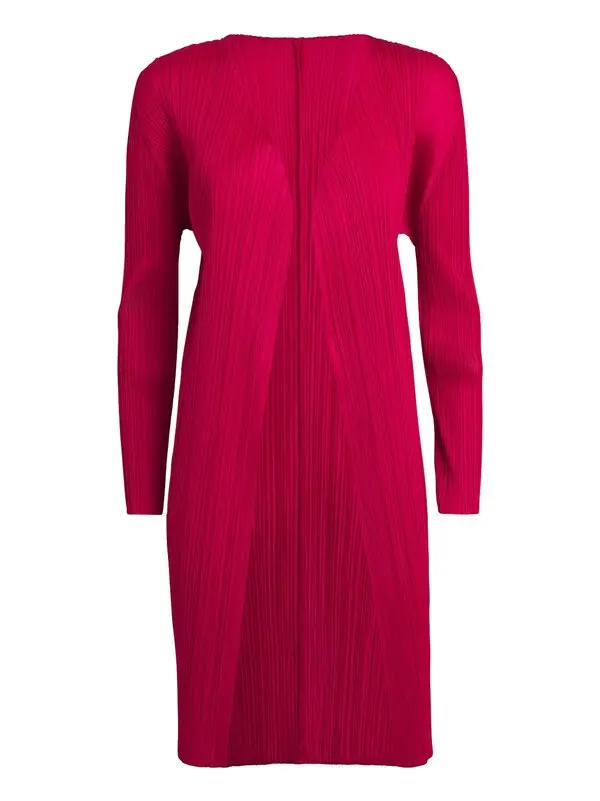 Issey Miyake Longline Cardigan - Pink