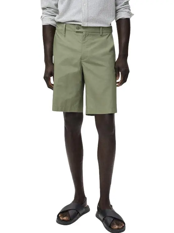 Mango Cotton Bermuda Shorts - Mint Green