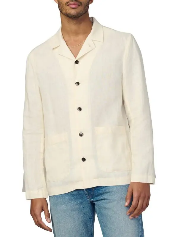 Joe's Jeans Hemingway Writer's Long Sleeve Camp Shirt - Papyrus