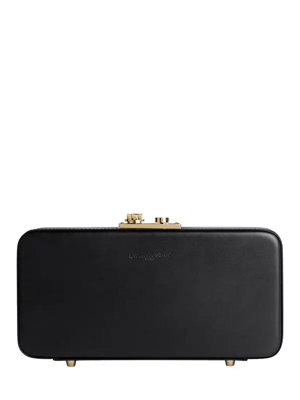GIANVITO ROSSI Valì Clutch - Black Leather
