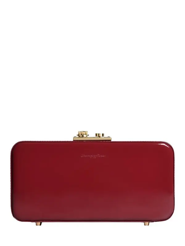 GIANVITO ROSSI Valì Clutch - Red Leather