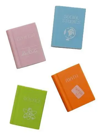 DAYDREAM SOCIETY Book Erasers Set Of 4 - Assorted Pre-pack