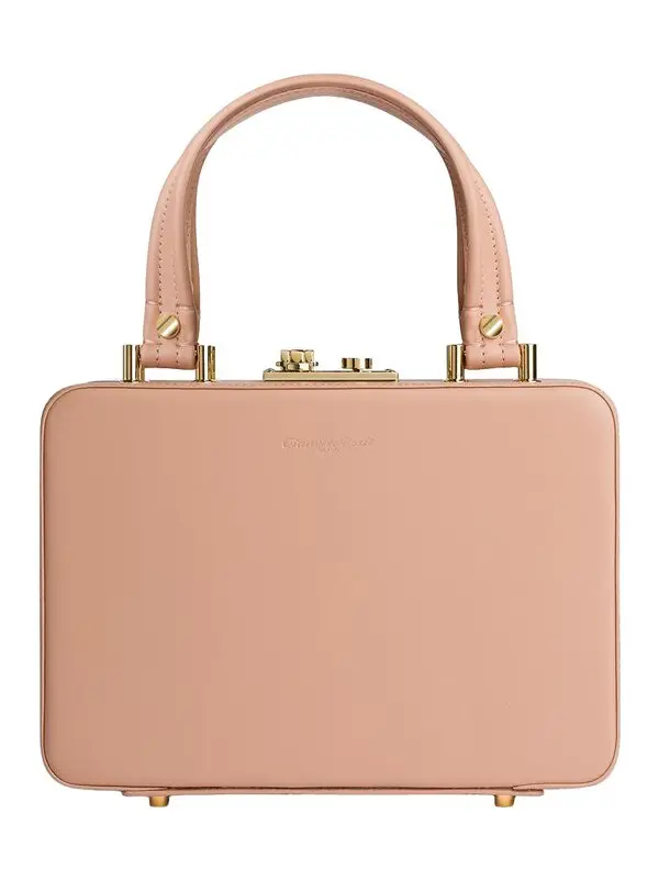 GIANVITO ROSSI Valì Top Handle Bag - Pink Leather