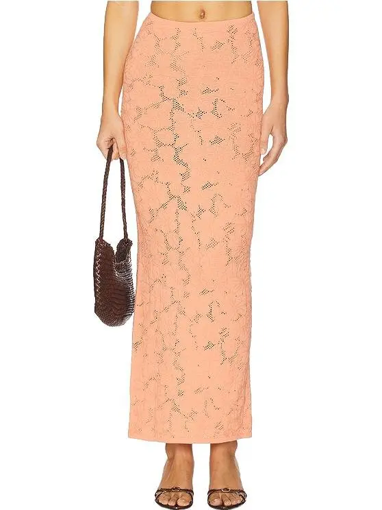 LOVERS AND FRIENDS Shalie Maxi Skirt - Coral