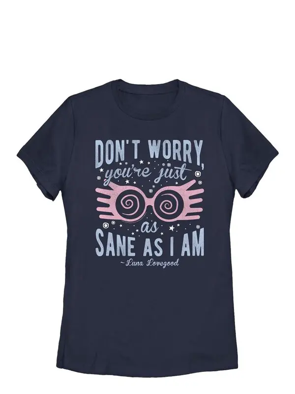 HARRY POTTER Luna Lovegood Graphic T-shirt - Navy Blue