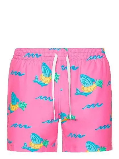 CHUBBIES The Pineapple Floaters 5.5 Swim Short - Bright Pink