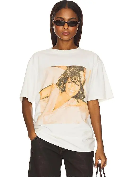 PHILCOS Whitney Houston Graphic T-shirt - Cream