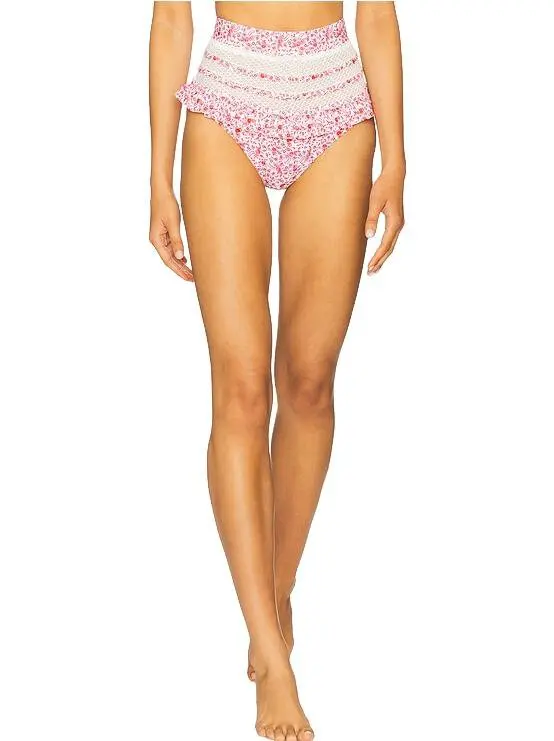 Tularosa Dreamer High Waist Bottom - Berry Ditsy Floral