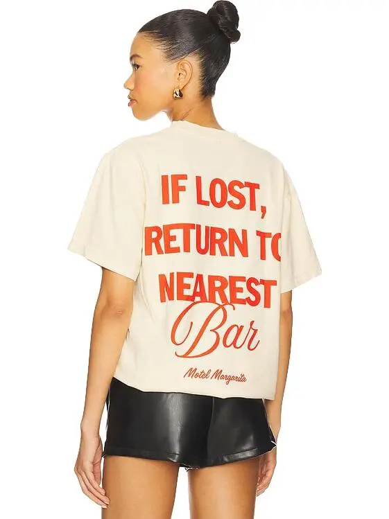 MOTEL MARGARITA If Lost Tee - Bone