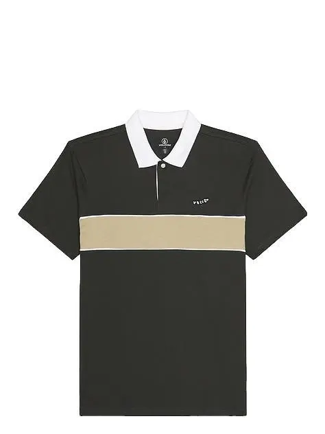 Volcom Gemstone Polo In Black - Stealth