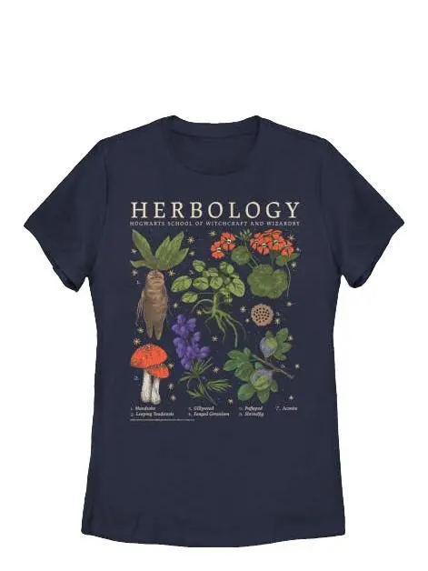 HARRY POTTER Hogwarts Herbology Graphic T-shirt - Navy Blue