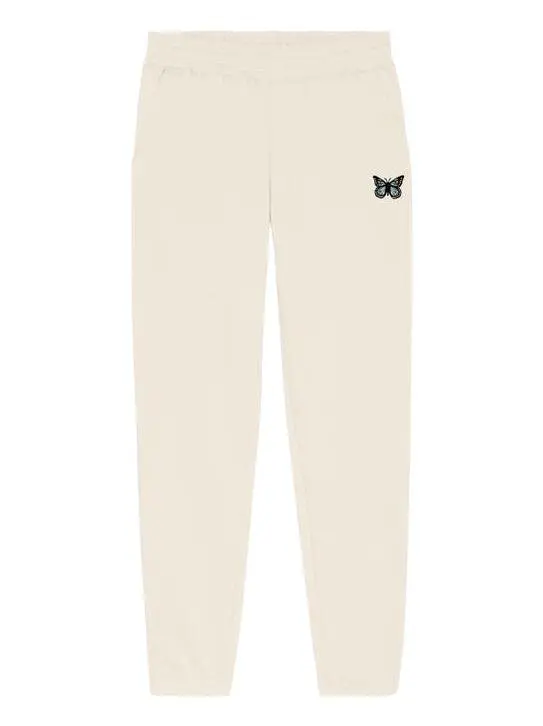 DALIX Butterfly Heavyweight Fleece Sweatpants - Bone