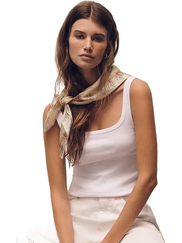 Anthropologie Easy Scoop Tank Top - Vanilla