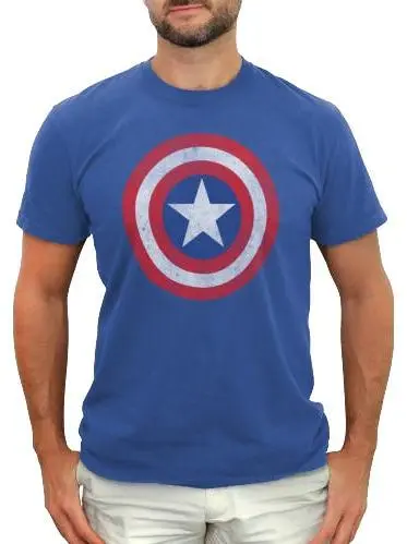 MARVEL Captain America Classic Shield Graphic T-shirt - Royal Blue