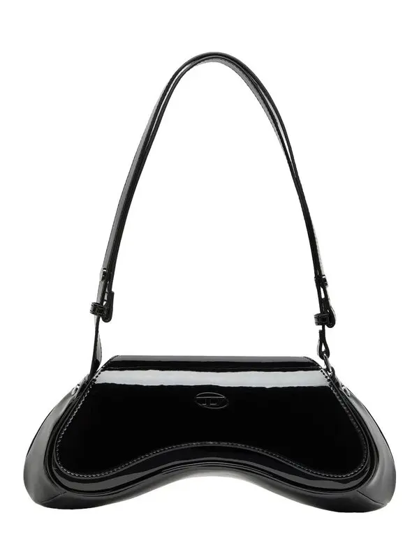 DIESEL® Play Faux Leather Shoulder Bag - Black