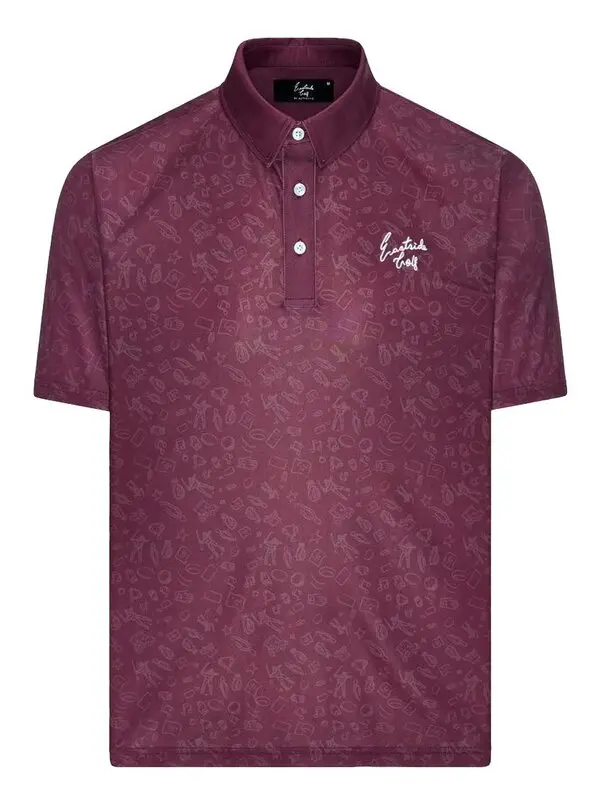 EASTSIDE GOLF Signature Polo - Fig Doodle Sketch