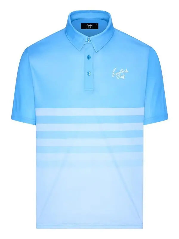 EASTSIDE GOLF Signature Polo - Provence Blue Ombre Stripe