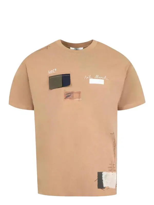 Givenchy T-shirt In Cotton With Trompe L'å’il Atelier Print - Neutrals