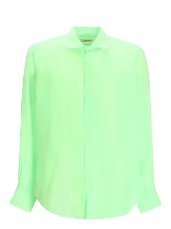 MC2 SAINT BARTH Linen Shirt - Green