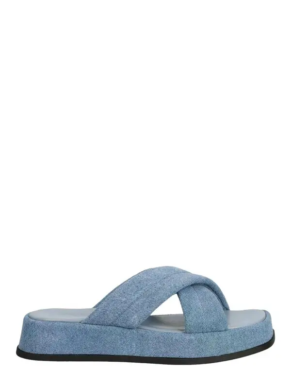 Marc O'polo Crossover Denim-effect Platform Sandals - 873