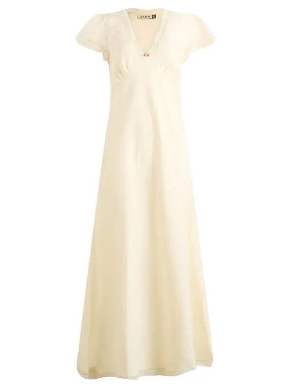 Rixo Clarice Midi Dress - Cream