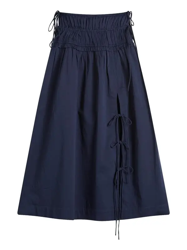 DAMSON MADDER Charlotte Midi Skirt - Navy
