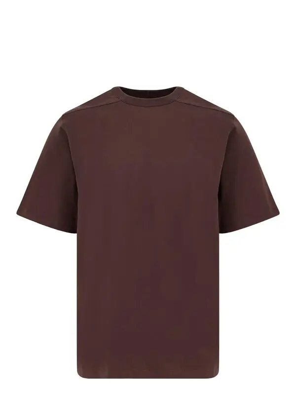 Rick Owens Brad T Cotton Tshirt - Brown