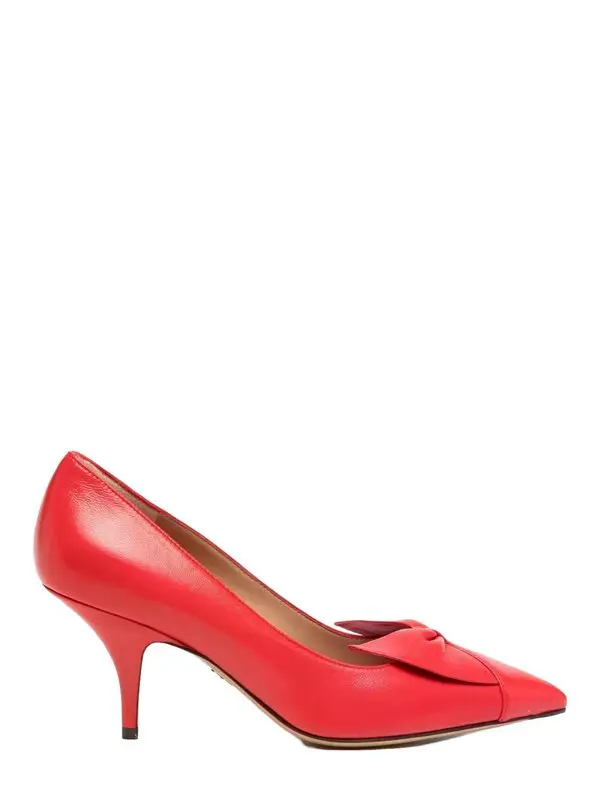 FERRAGAMO 70mm Bow Pumps - Red