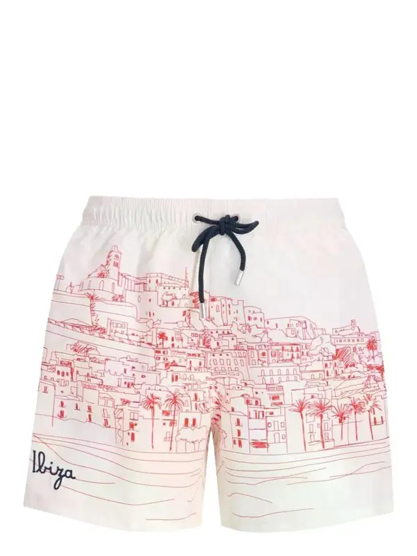 MC2 SAINT BARTH Printed Swim Shorts - Pink