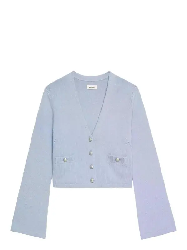 Zadig&Voltaire Wide-sleeve Cashmere Cardigan - Blue