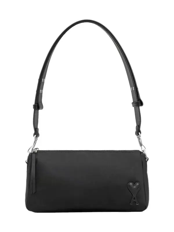 AMI Paris Marcel Padded Shoulder Bag - Black