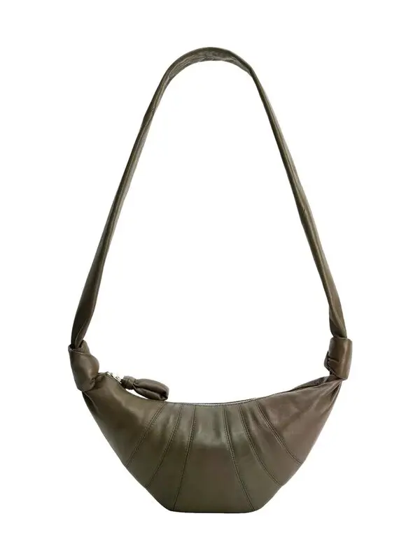 LEMAIRE Small Croissant Panelled Shoulder Bag - Green