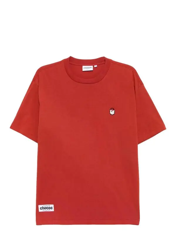 CHOCOOLATE Logo-patch T-shirt - Red