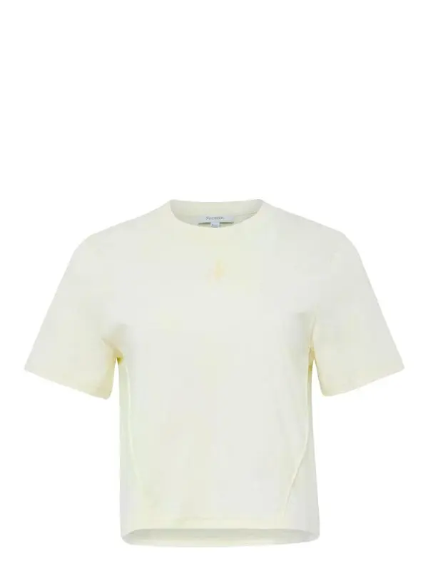 JW Anderson Logo-embroidered T-shirt - Yellow