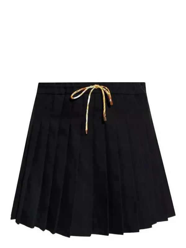 Versace Pleated A-line Skirt - Black
