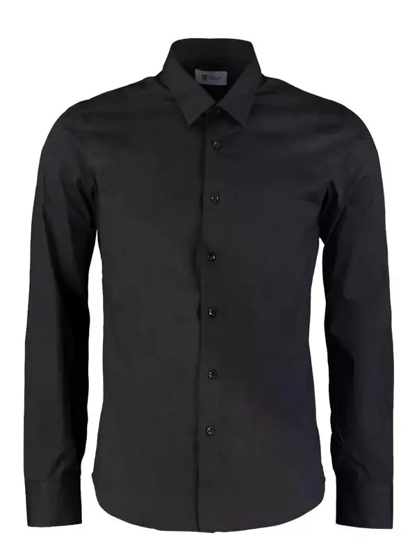 THE (ALPHABET) Buttoned-up Cotton Shirt - Black