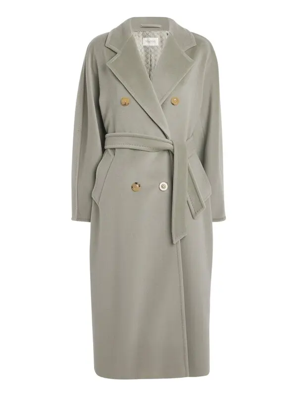 Max Mara Wool Double-breasted Trench Coat - Green