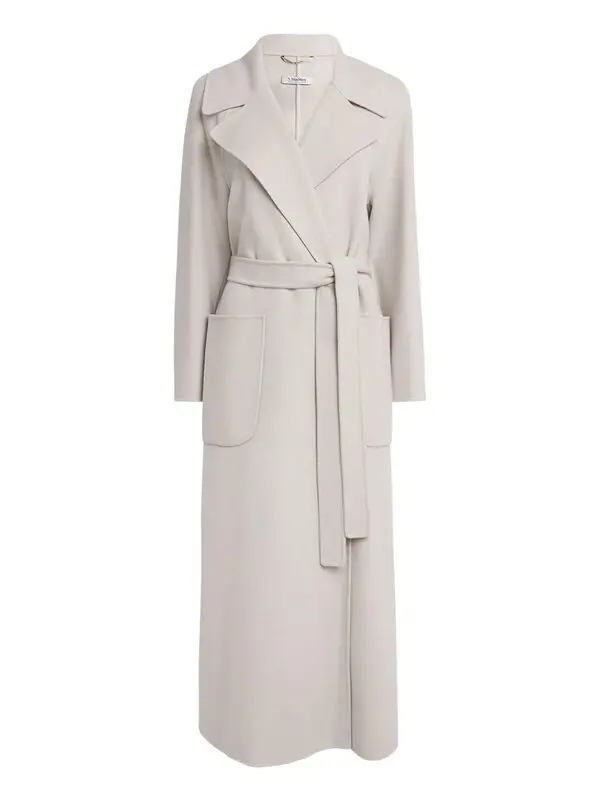 Max Mara Water-repellent Twill Trench Coat - White