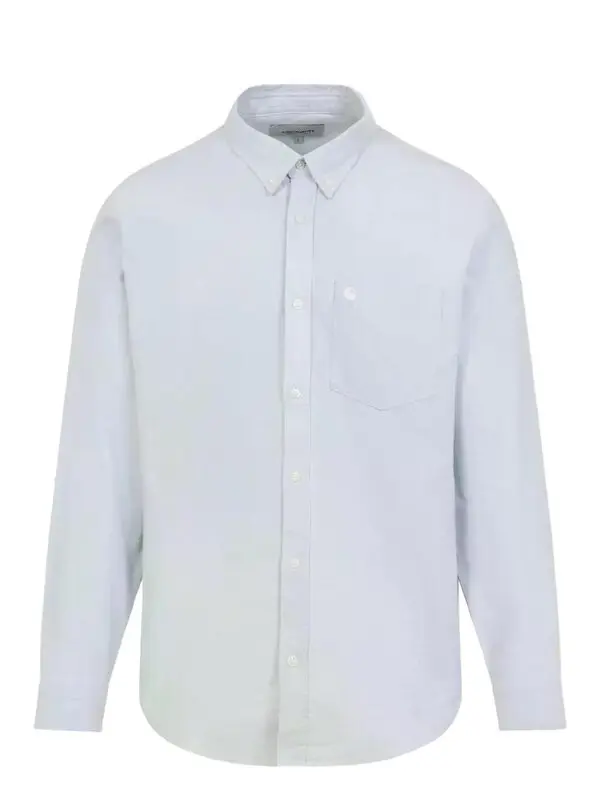 Carhartt Work In Progress L/s C-logo Oxford Pocket Shirt - Blue